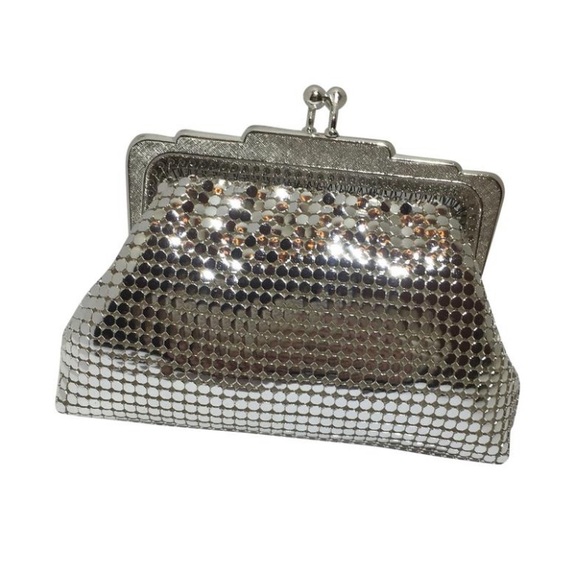 Vintage | Bags | Vintage Silver Mesh Rhinestone Small Coin Purse | Poshmark
